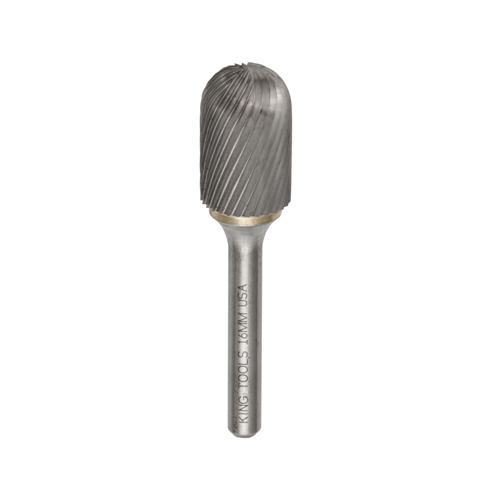 Lima Rotativa Cilíndrica Topo Radial Metal Duro Ø3mm Comp. de Corte ...