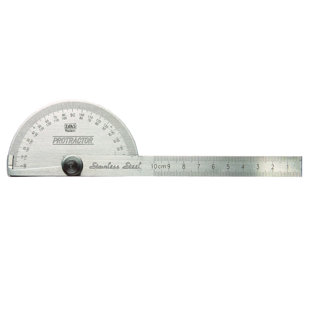 Transferidor de Grau 180° Ref. Escala 100 MM Zaas 33,0001 ...