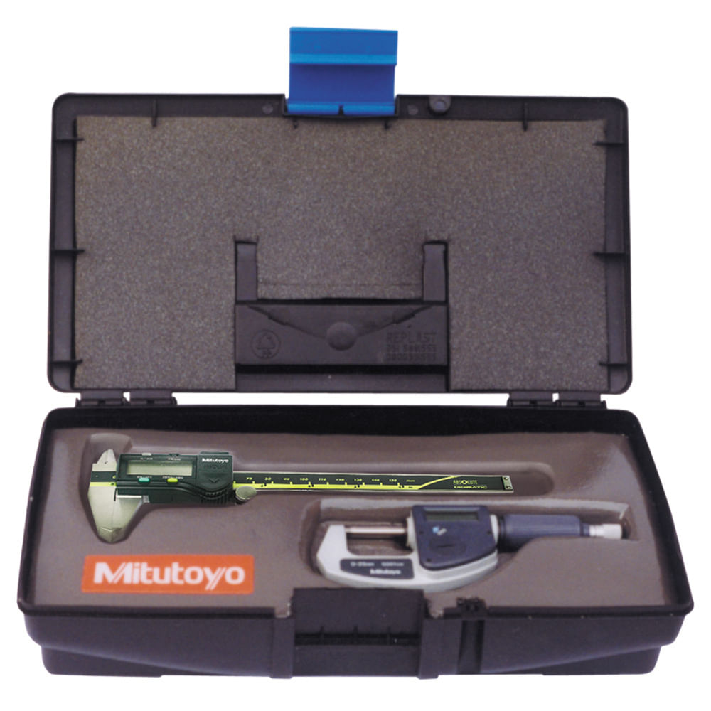 Kit Paquímetro 150mm e Micrômetro Digital Externo 25mm Mitutoyo KIT-C ... Kit Paquímetro 150mm e Micrômetro Digital Externo 25mm Mitutoyo KIT-C ...