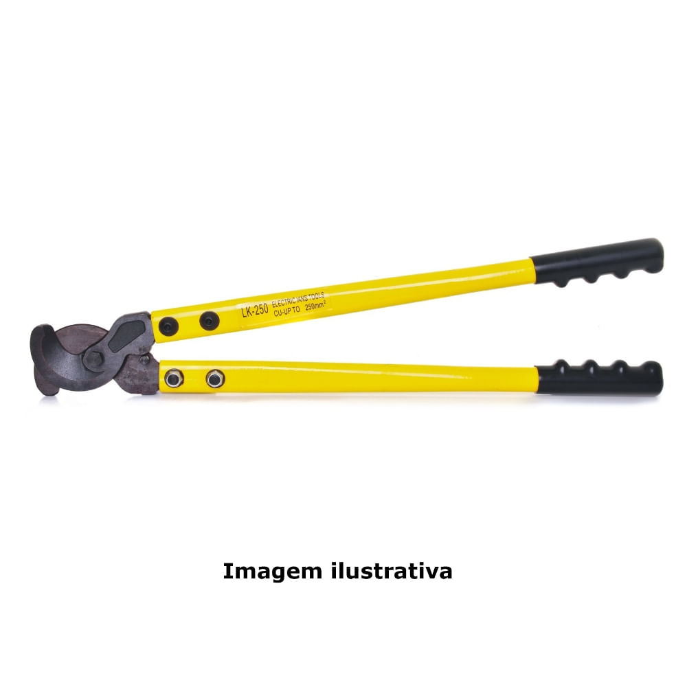 Alicate para Cortar Cabos de Cobre e Alumínio até 250mm Mega Polo MPC ...