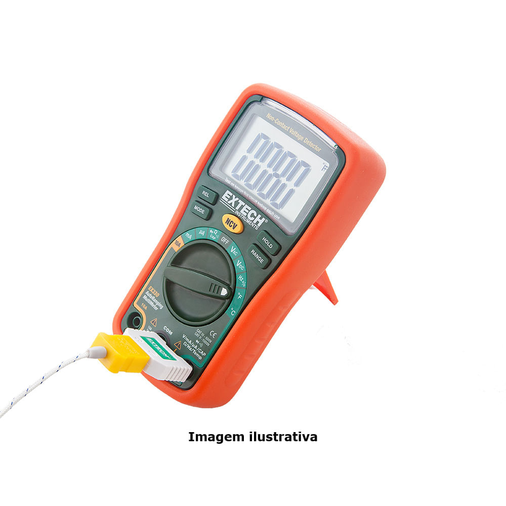 Minimultímetro de 12 Funções e Detector de Tensão Sem Contato Extech ...