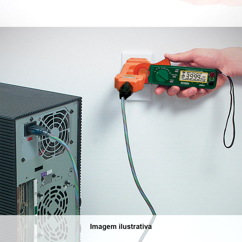 Minialicate Amperímetro AC/DC 30 A True RMS Maior Resolução 0,1mA e ...