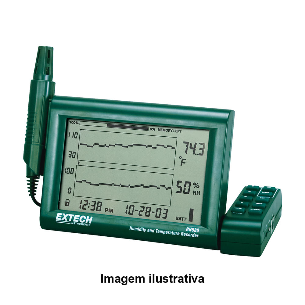 Registrador de Dados Datalogger de Umidade e Temperatura com Sonda ...