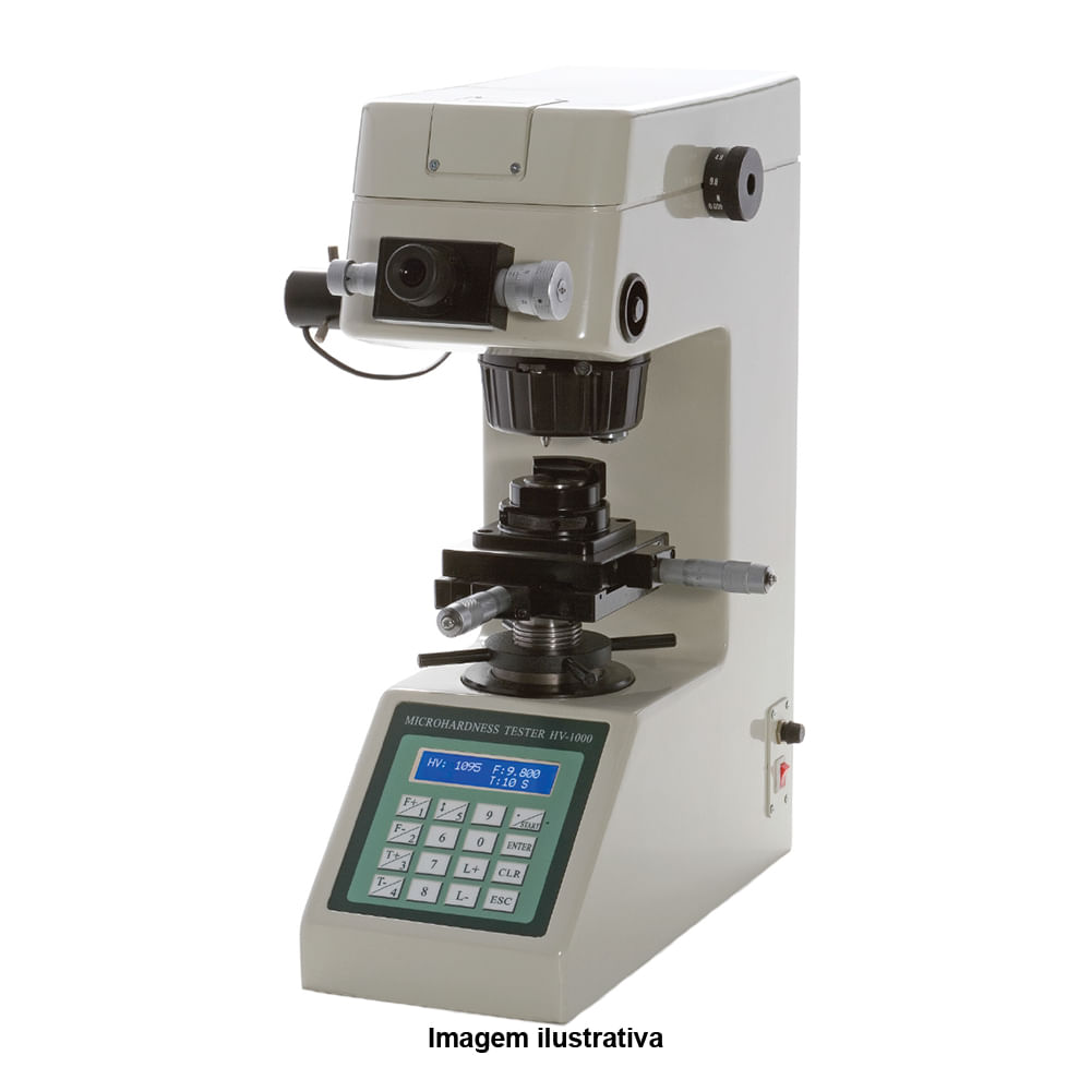 Microdurômetro Vickers Capacidade 5 2500hv Cargas De 10 25 50 100