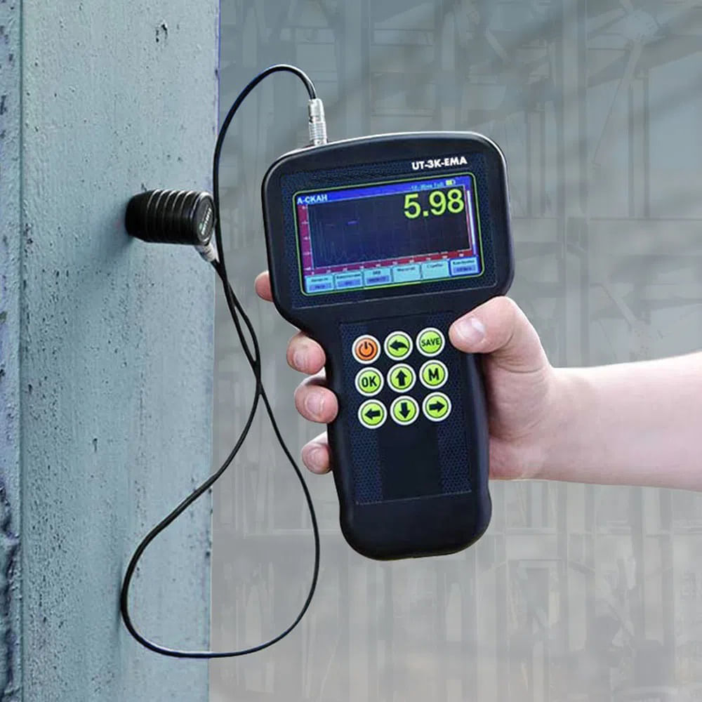 Medidor de espessura 2,0-60,0x0,04 mm 16 medições por segundo MA ...