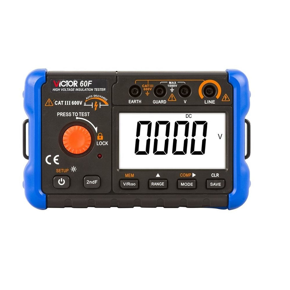 Megômetro digital 2500V/100GO Voltagem DC 0~100V AC 30~750V Victor ...