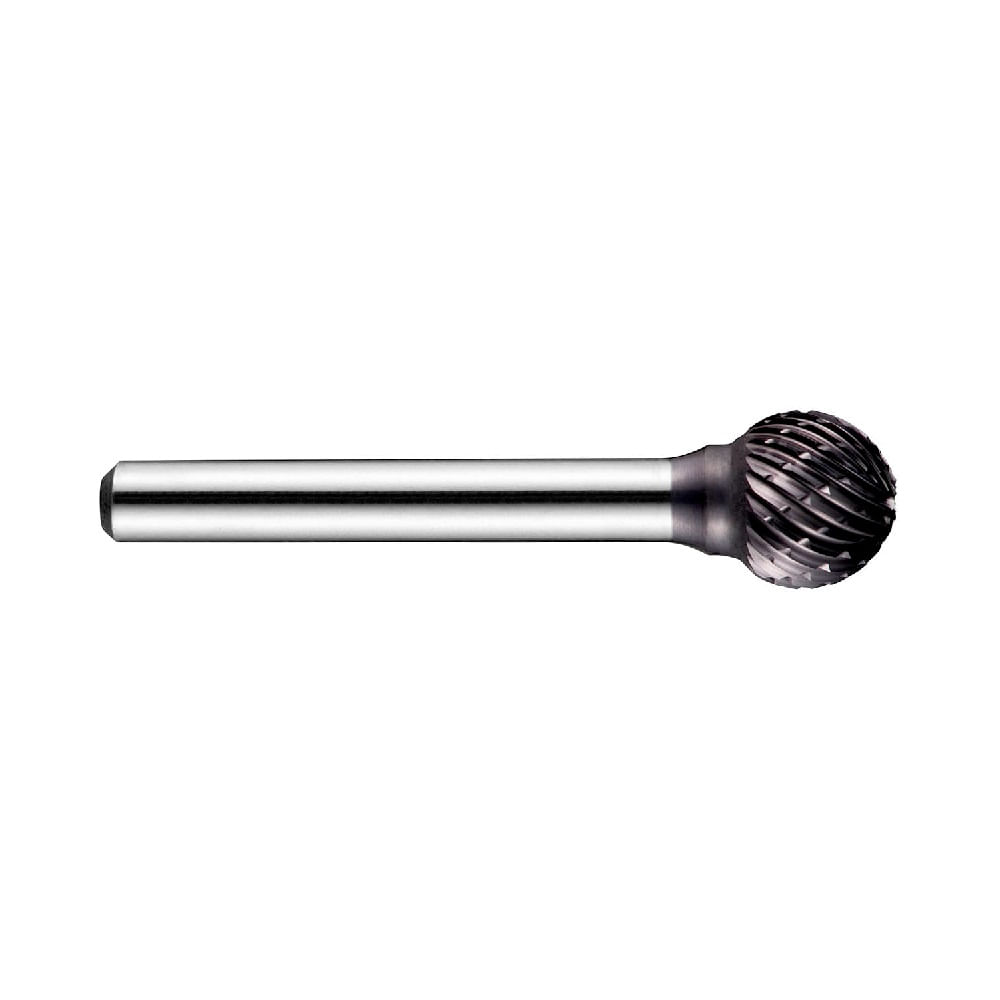 Lima Rotativa Metal Duro TiAlN Esférica formato D 3,0mm p/ aço fundido ...