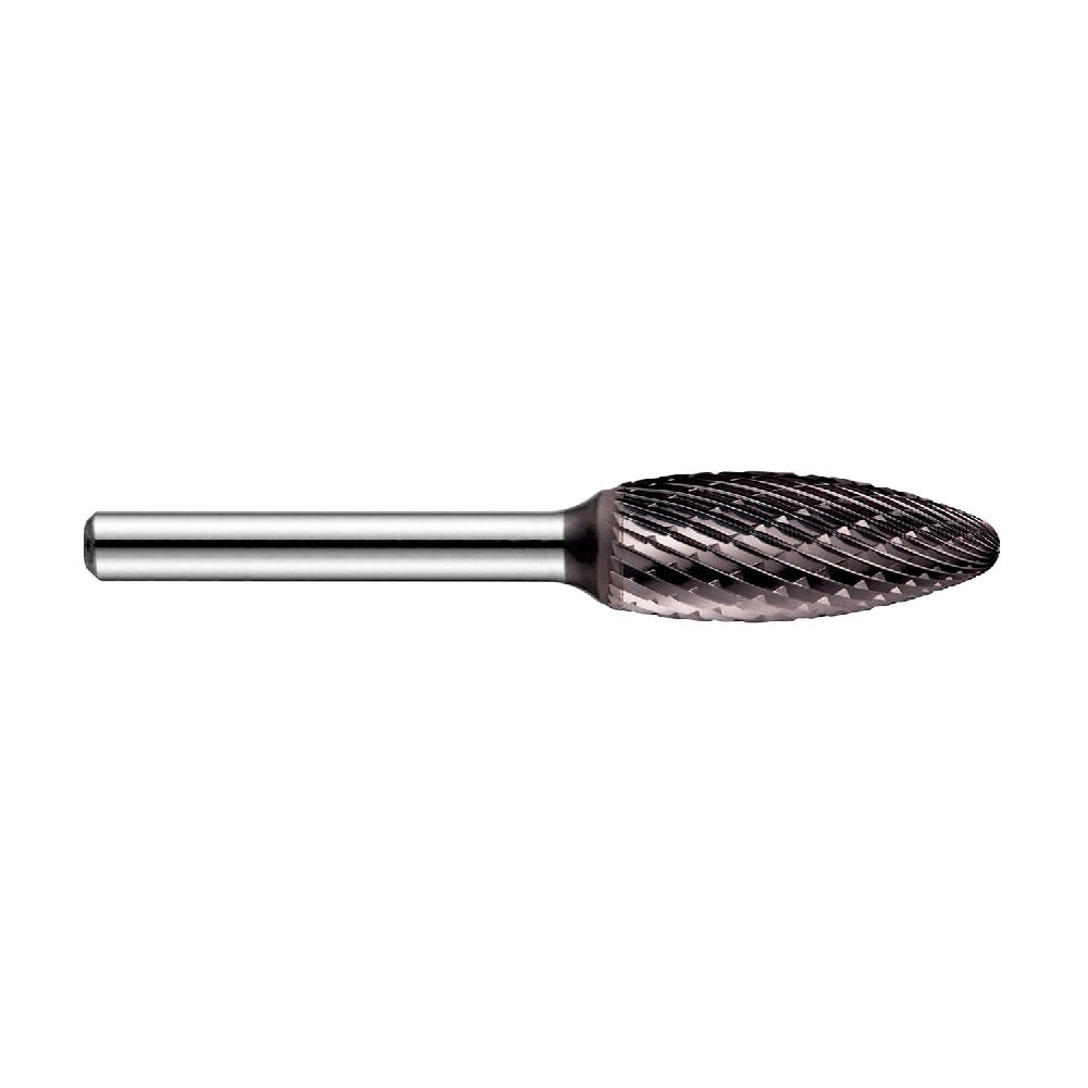 Lima Rotativa Metal Duro TiAlN Labareda formato H 8,0mm p/ preparação ...