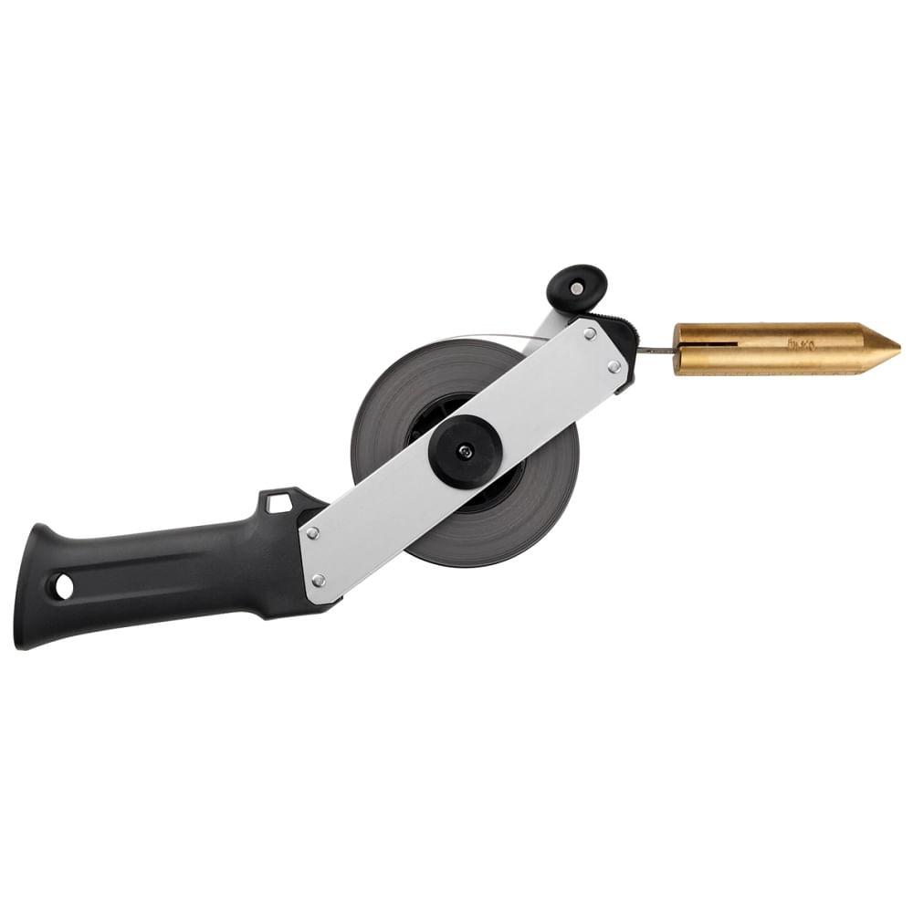 Trena longa profissional 20m/13mm em aço inox com prumo na ponta classe ...