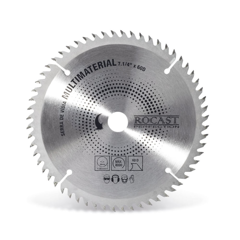 Serra circular com pastilha de metal duro multimaterial 7.1/4" x 60 ...