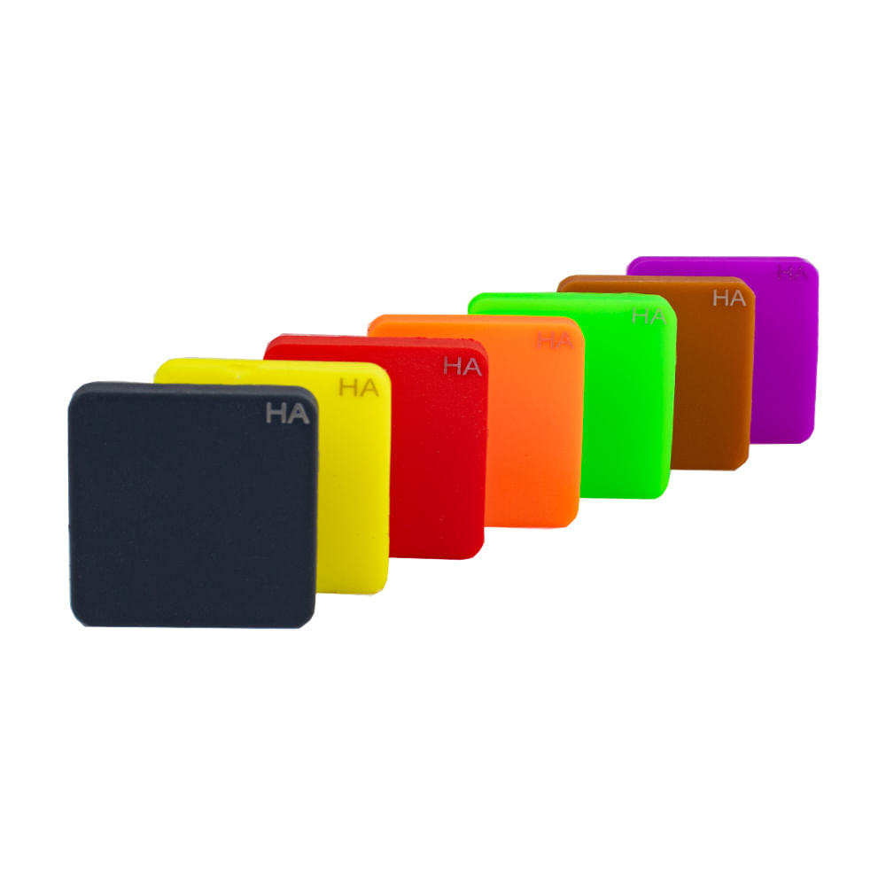 Conjunto de padrão de dureza Shore-A 30, 40, 50, 60, 70, 80 e 90 HA ...