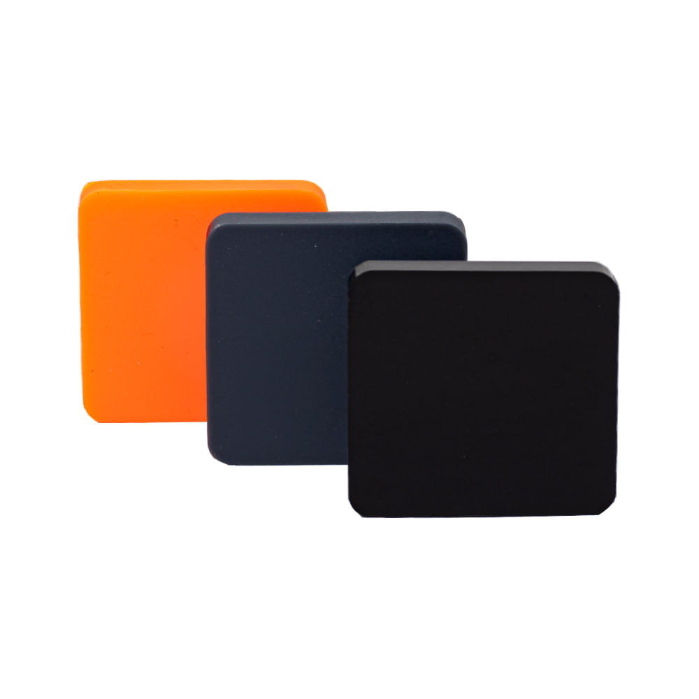 Conjunto de padrão de dureza Shore-D 20, 40 e 80 HD Novotest.br SHD-100D