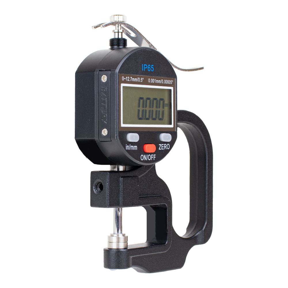 Medidor de espessura eletrônico digital IP65 0-10mm Res. 0,001mm ...