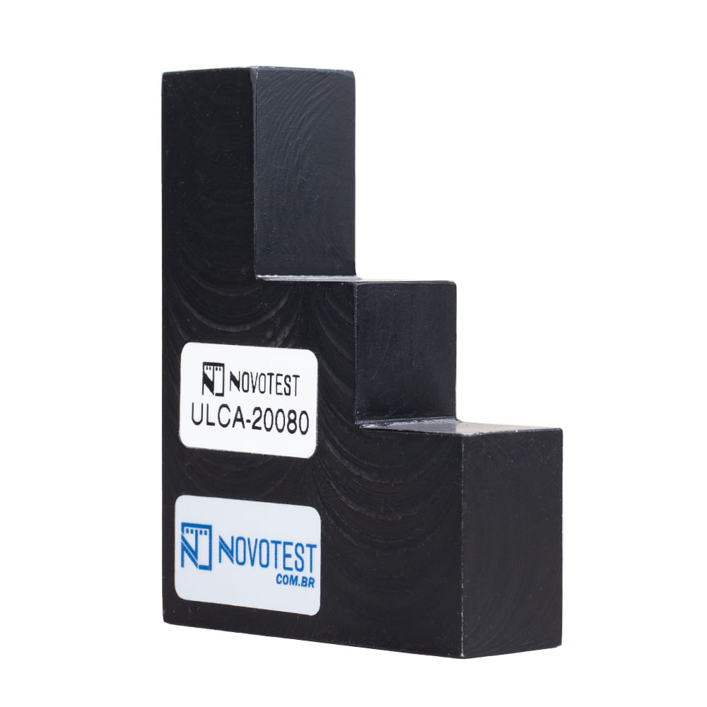 Bloco escalonado 30mm, 50mm, 80mm para medidores de espessura por ...