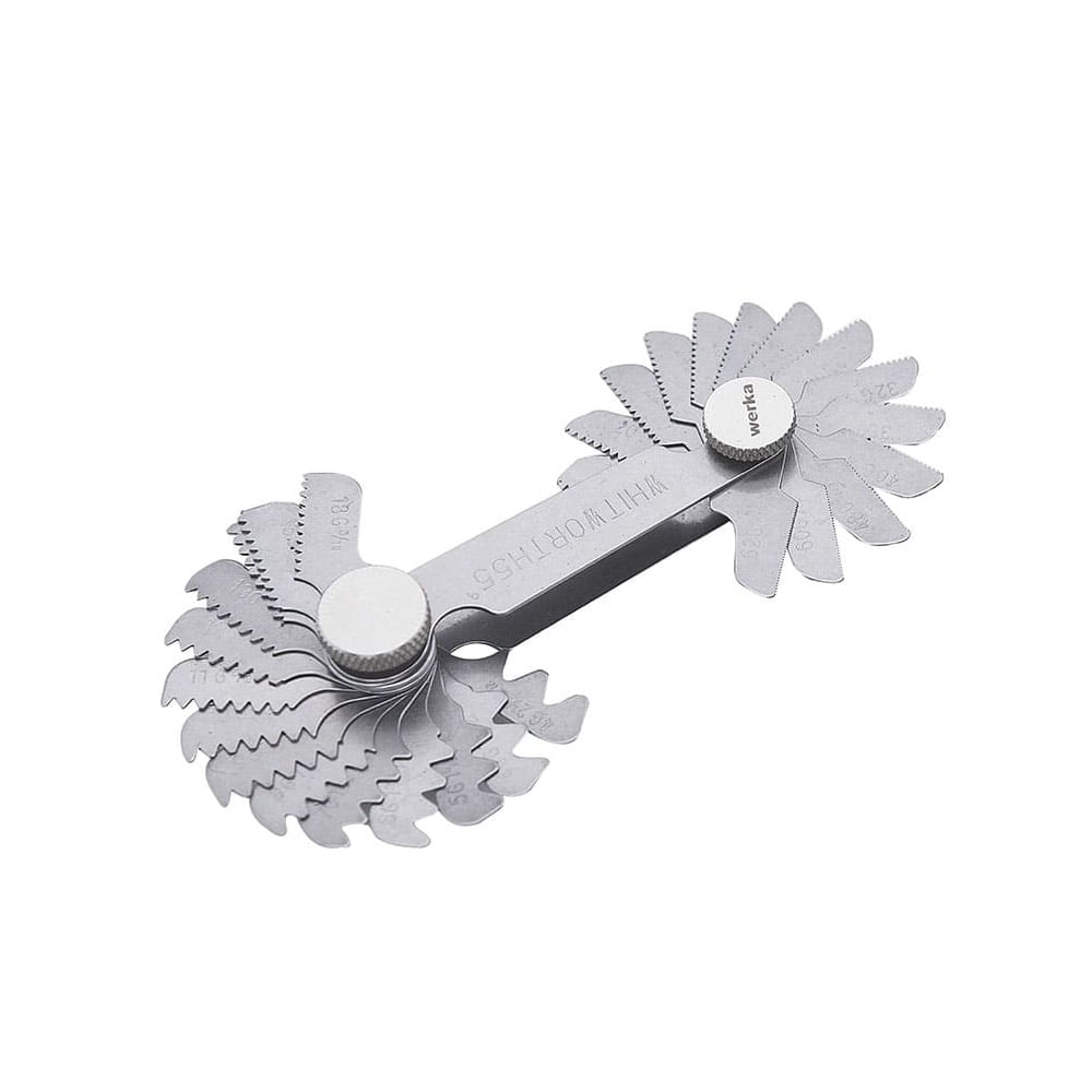 Calibrador de rosca tipo pente 2-20mm 12 lâminas 30°ACME Werka 260-2515 ...