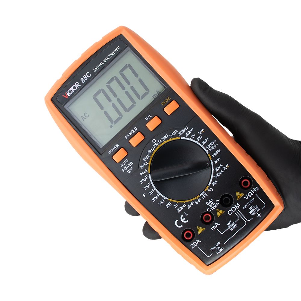 Multímetro digital de alta precisão 1999 contagens Victor-Ruoshui 88C