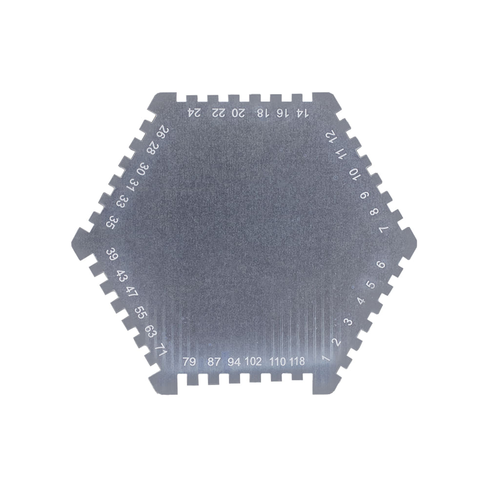 Medidor de camada de tinta úmida 25~3000µm Novotest.br CM-8000 ...