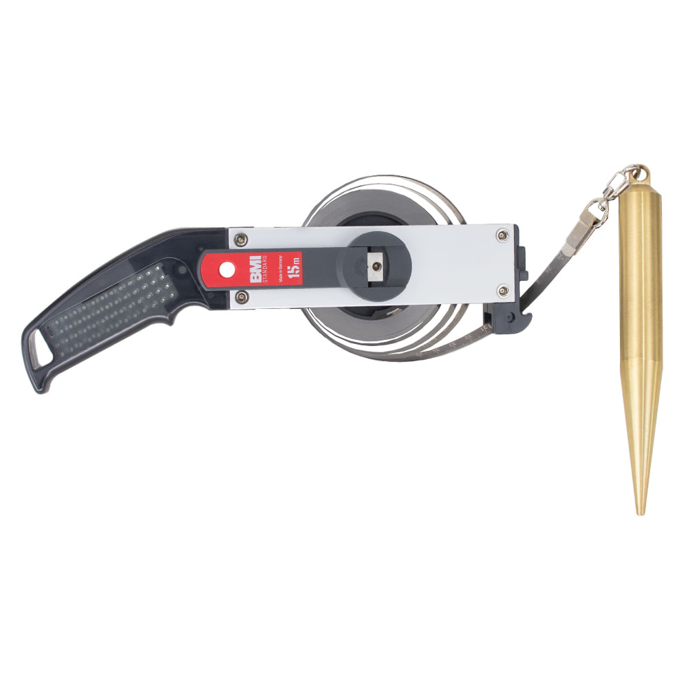 Trena de Profundidade 15 Metros com Prumo N.11 cônico de latão Fita ...