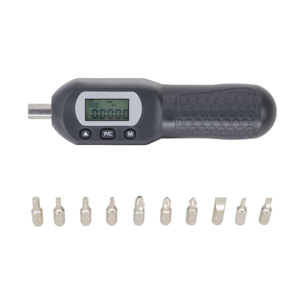 Torquímetro digital axial 1,6-8N.mx0,001N.m precisão ±2% Encaixe 1/4 ...