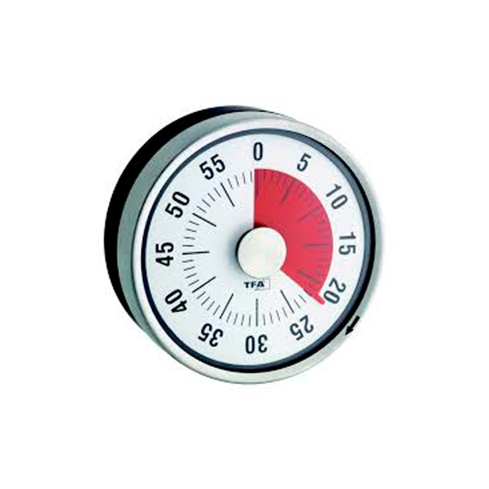 Timer analógico de cozinha Puck grafite 60min Incoterm T-TIM-0030.00 ...