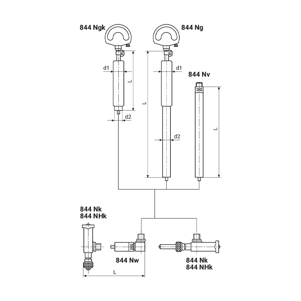 Right-angle attachment for measuring range: MAHR 4474071 - Tecnoferramentas