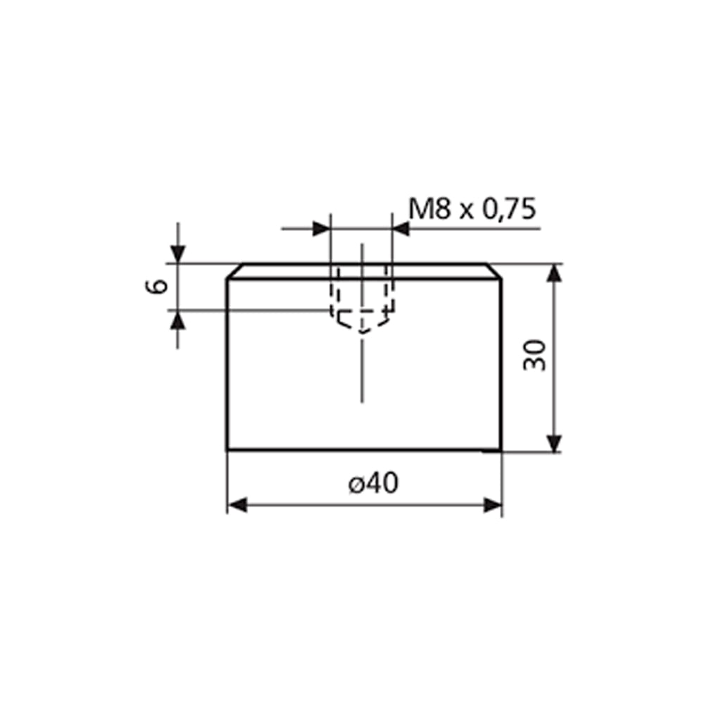 Magnetic bases, Round version MAHR 4425002 - Tecnoferramentas